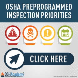 Infographic of OSHA Unprogrammed Inspection Priorities