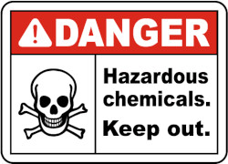 Hazardous Chemical safety sign